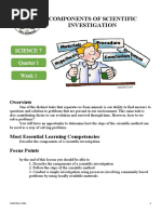 Scientific Investigation Grade 7 | PDF | Experiment | Hypothesis