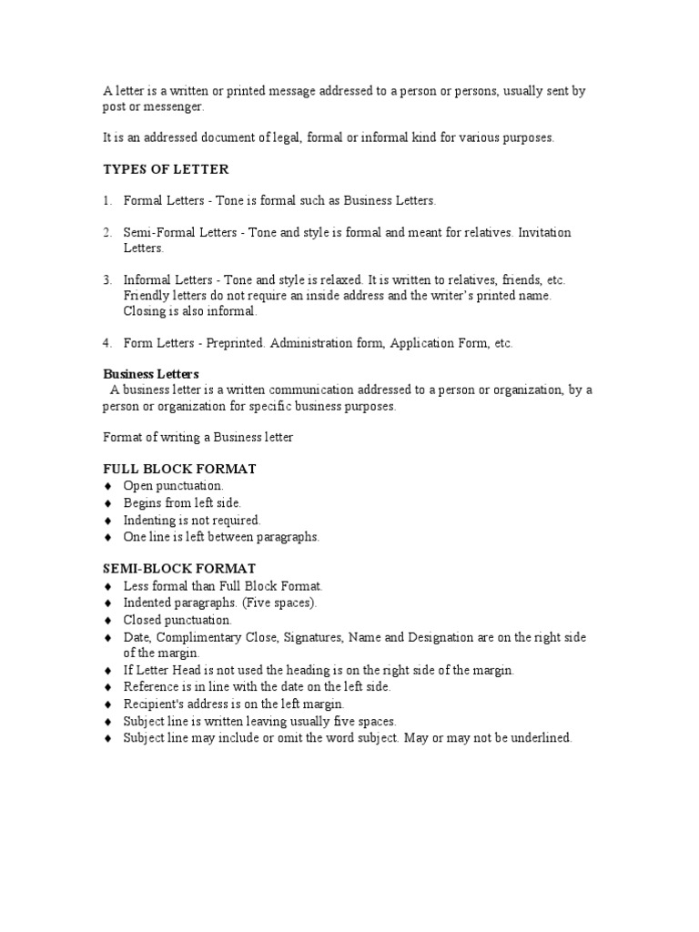 Business Letter Formatting Guide | PDF | Paragraph | Written Communication