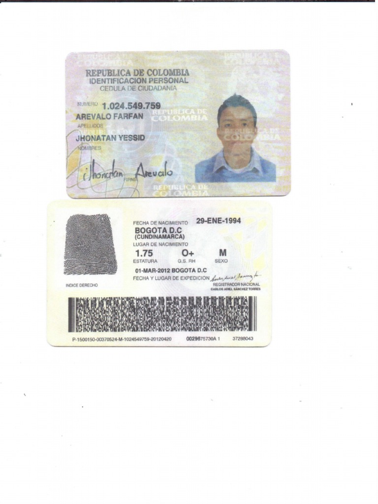 Documento de Identidad | PDF