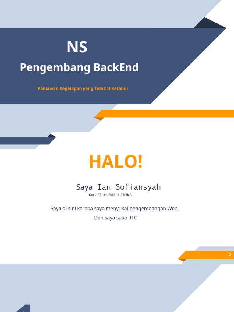 Backend Developer Fundamental | PDF