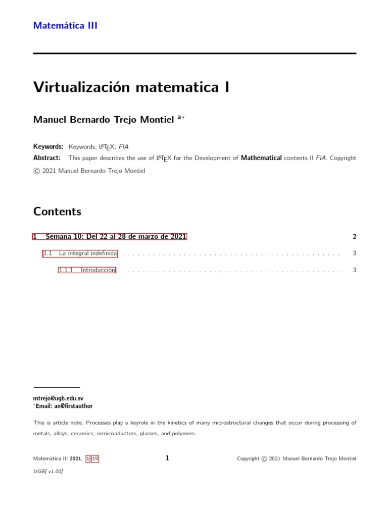Virtualizaci N Geometr A II | PDF | Integral | Derivado