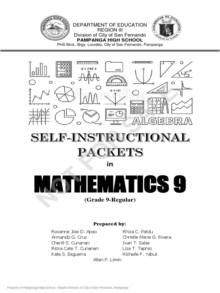 Q1 MATH 9 Week 1 8 | PDF | Quadratic Equation | Equations