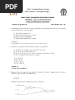 Assignment 11: Introduction To Machine Learning Prof. B. Ravindran | PDF | Mathematical Analysis ...