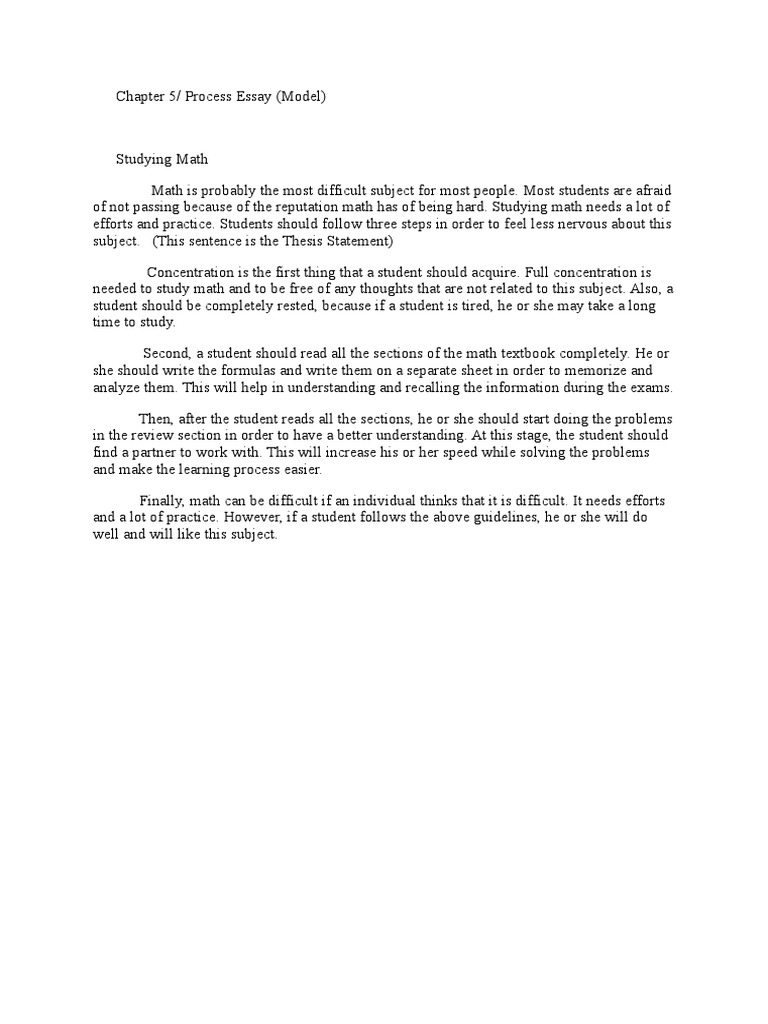 Process Essay Example | PDF