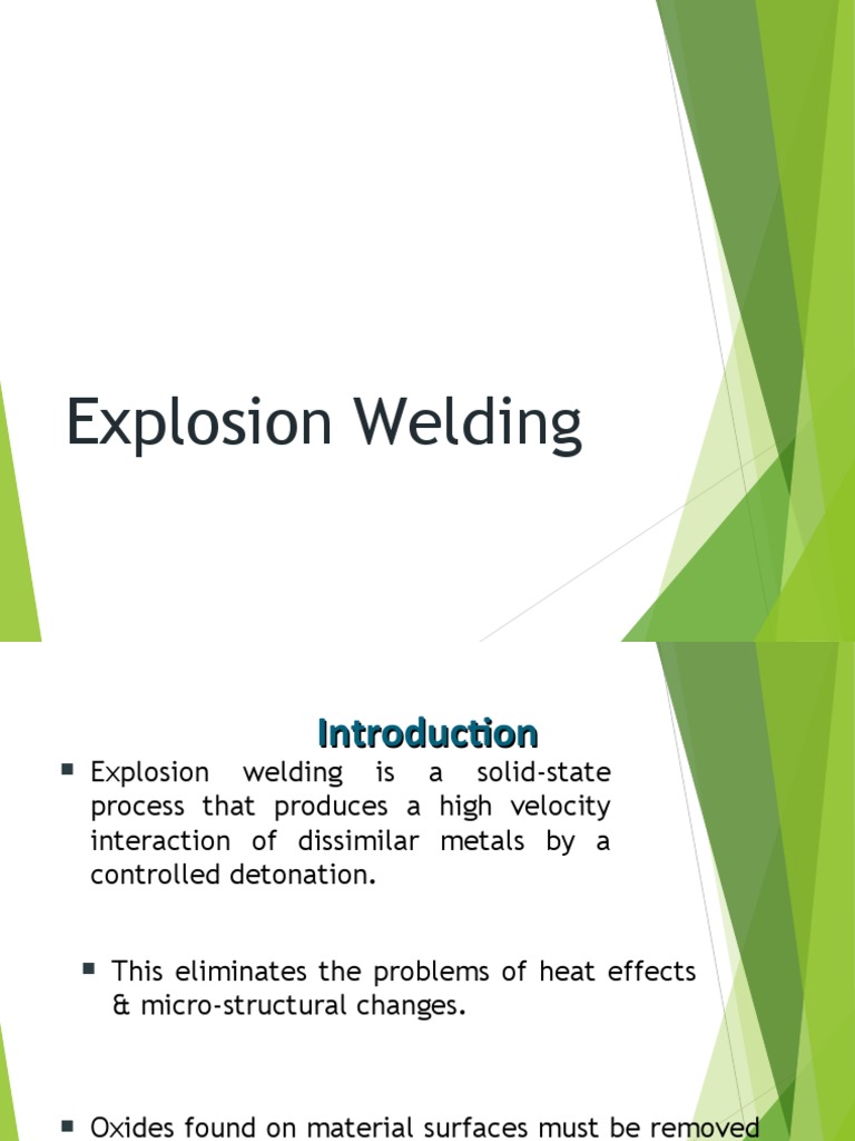 Explosion Welding Process | PDF | Welding | Construction