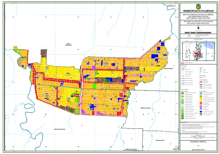 Peta Rencana Pola Ruang Medan Helvetia | PDF