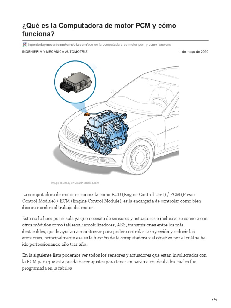 (A-AUT) Ingenieriaymecanicaautomotriz - Com-Qué Es La Computadora de ...