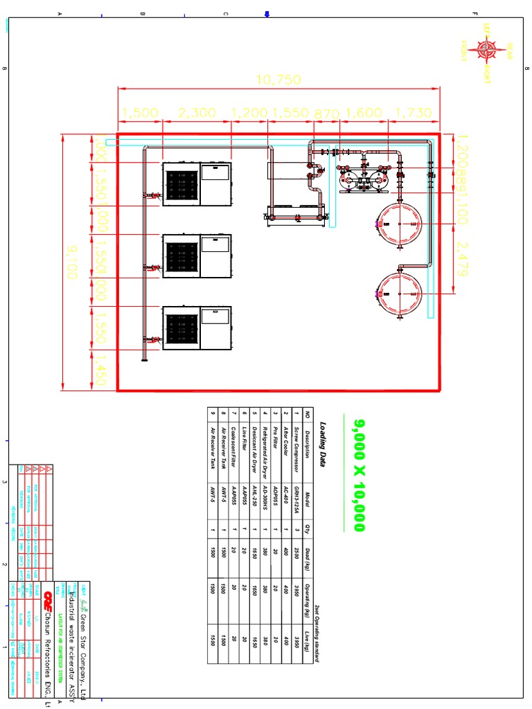 3.10 Air Compressor Layout Drawing | PDF