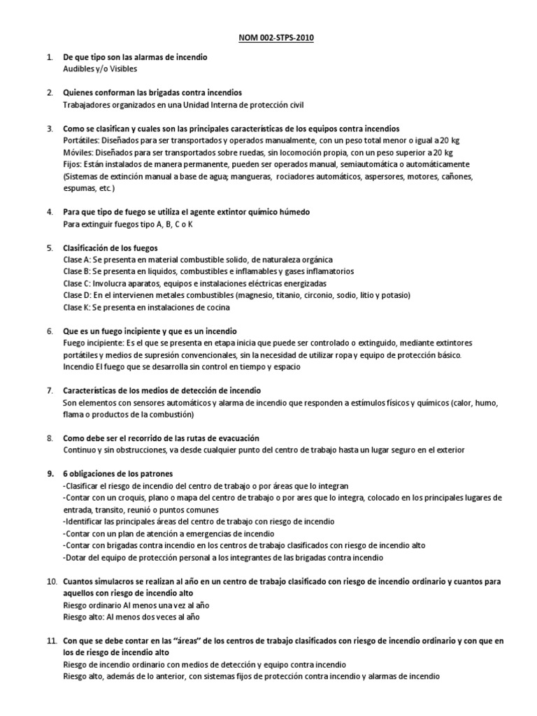 Guía NOM 002 | PDF | Primeros auxilios | Agua