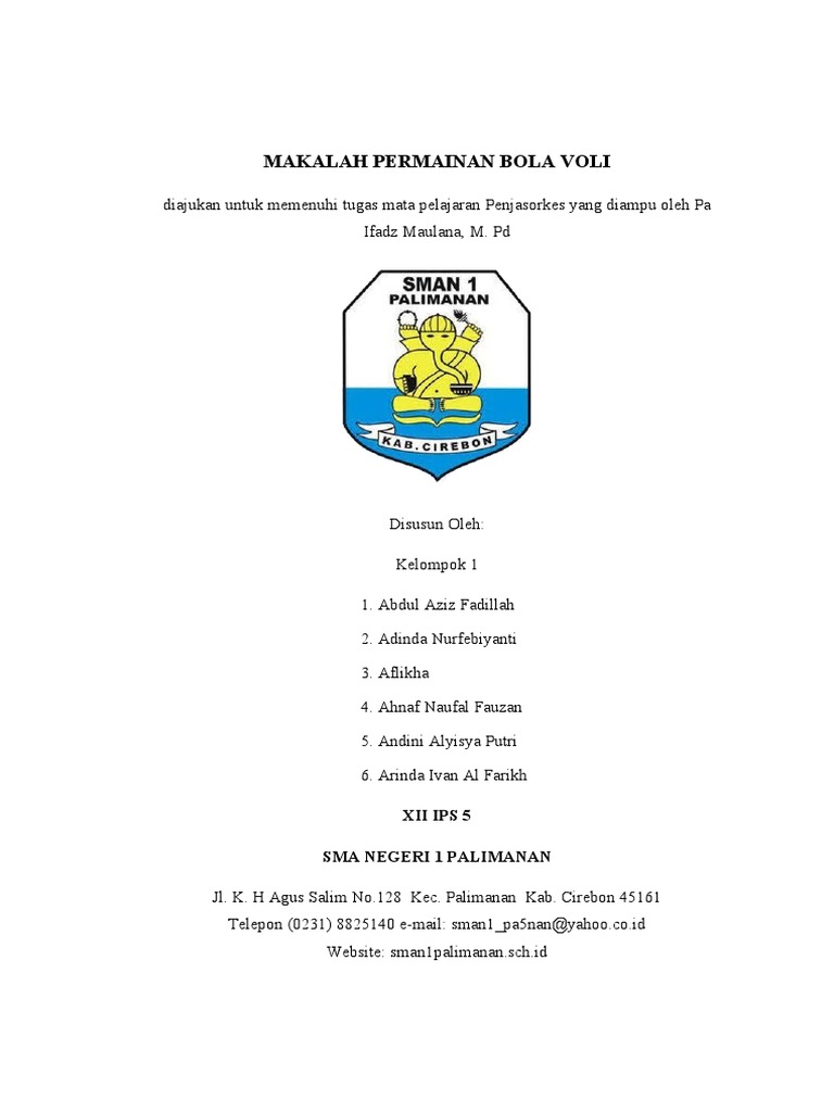 Makalah Permainan Bola Voli | PDF