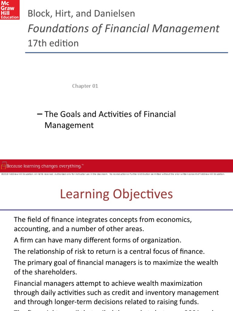 Foundations of Financial Management: Block, Hirt, and Danielsen 17th ...