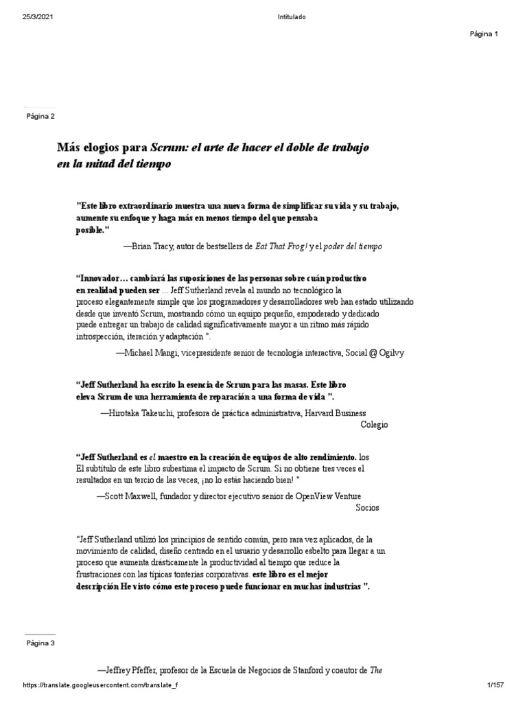 SCRUM | PDF | Scrum (desarrollo de software) | Software