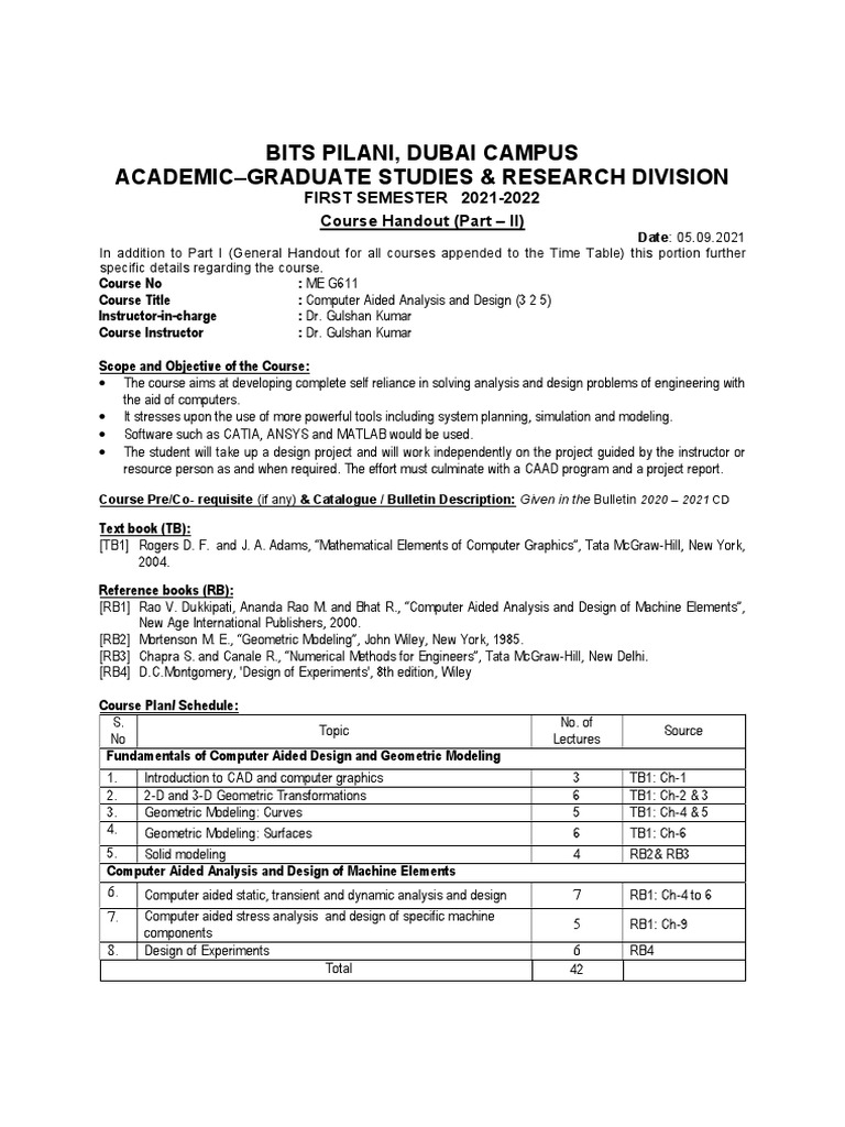 Bits Pilani, Dubai Campus Academic-Graduate Studies & Research Division ...