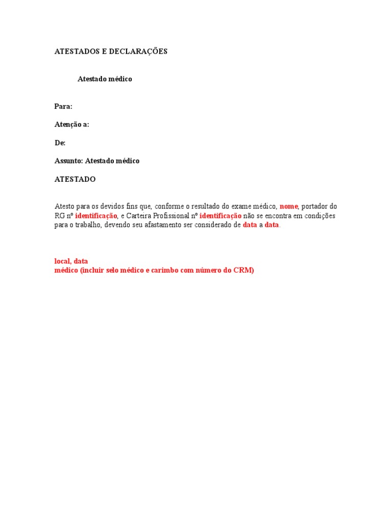Atestado Médico | PDF