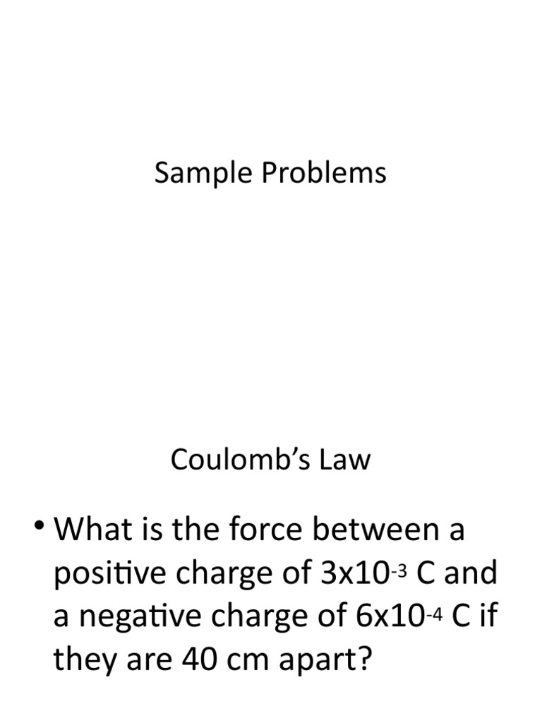 Sample Problems - Electricity.magnetism | PDF