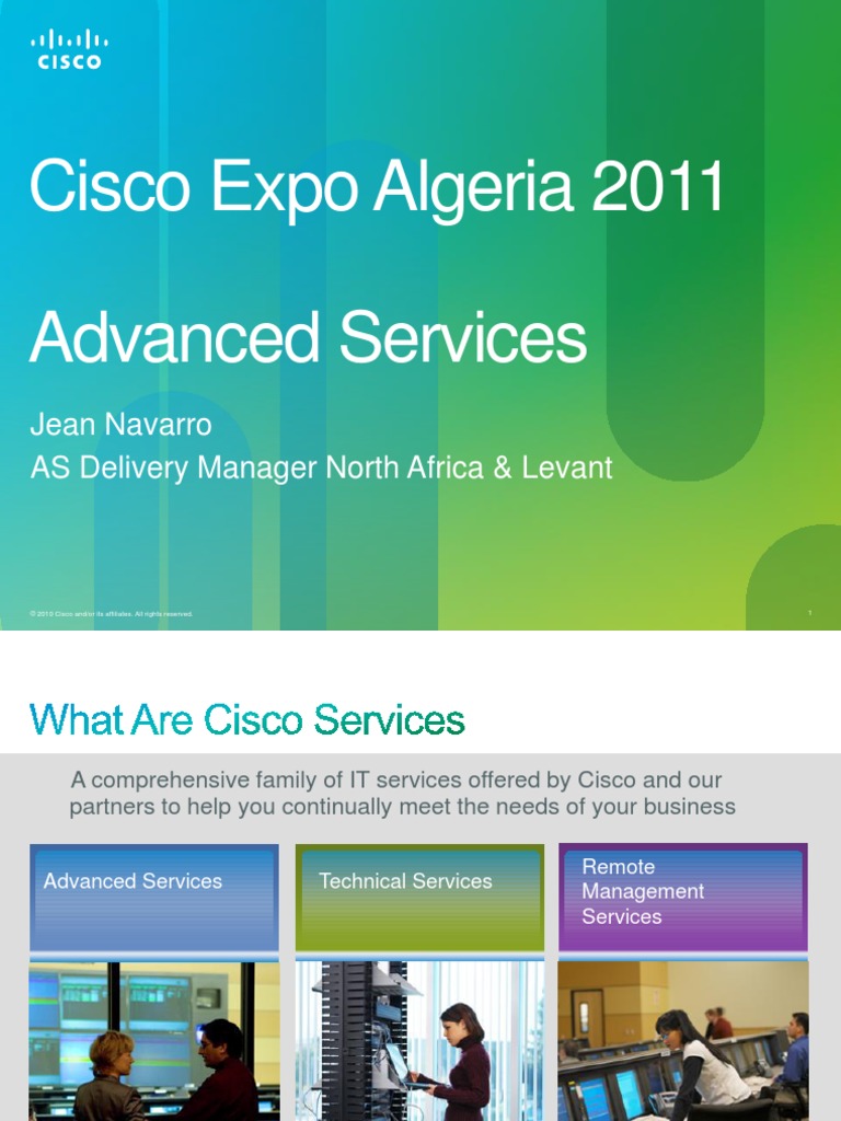 Cisco Advanced Services Presentation | PDF | Computer Network | Cisco ...