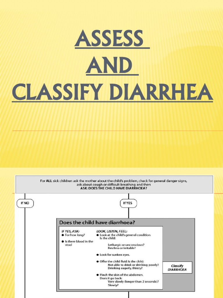 Assess AND Classify Diarrhea | PDF | Diarrhea | Medical Specialties