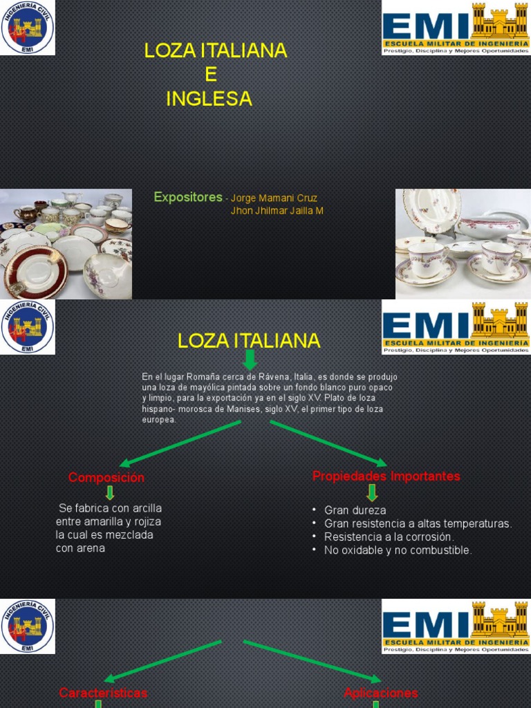 Usos y procesos de la loza italiana | PDF | cerámica | Cerámica