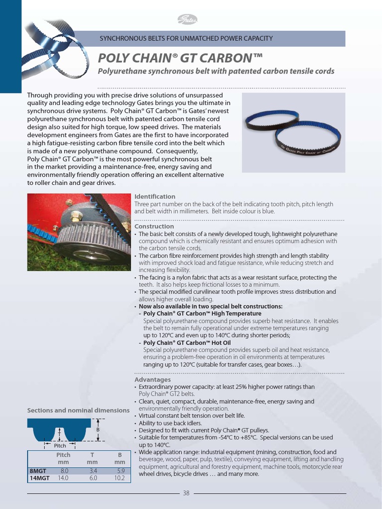 Catalogue - Poly - Chain - GT - Carbon | PDF | Belt (Mechanical ...