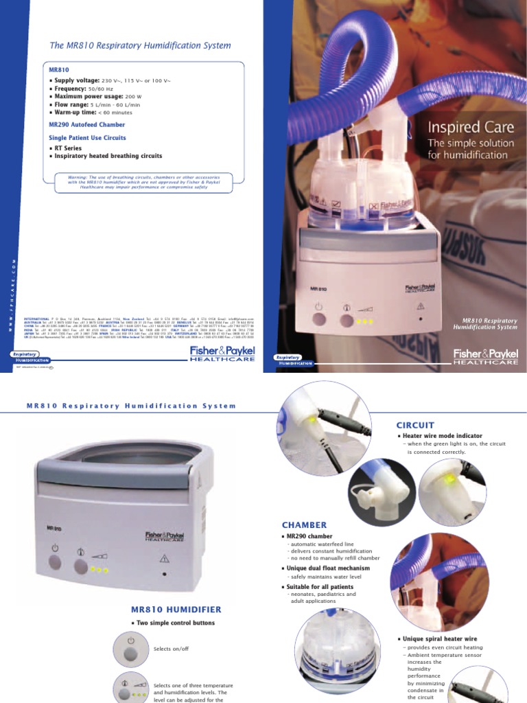 The MR810 Respiratory Humidification System | PDF | Manufactured Goods ...