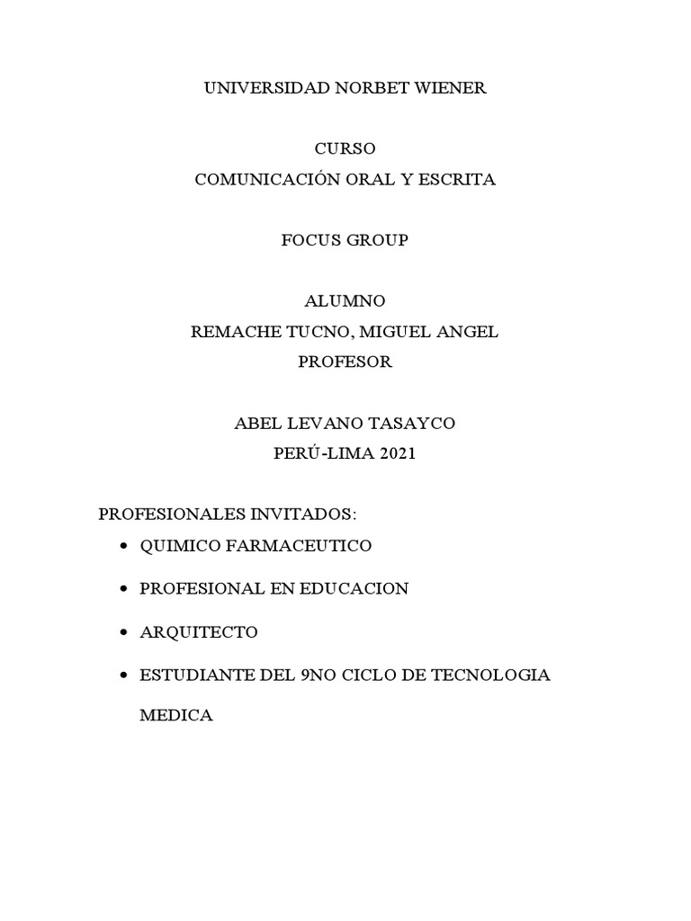 Parrafos Del Focus | PDF | Crecimiento personal y profesional | Informática