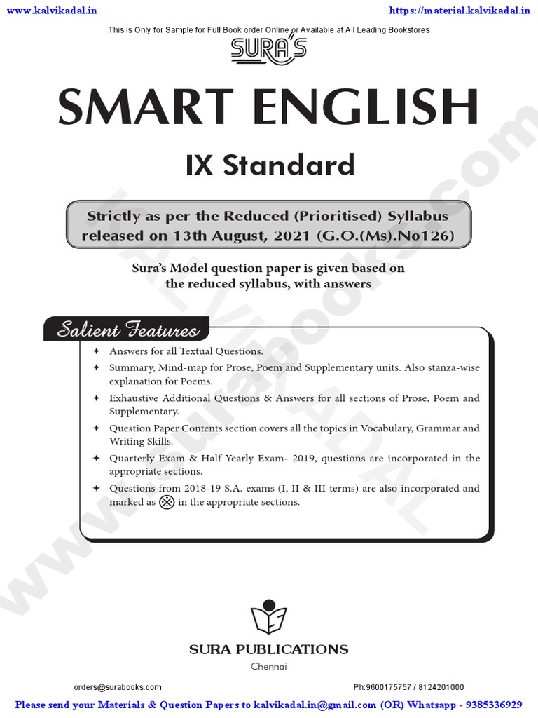 9th English Reduced Syllabus Guide | PDF | Semantic Units | Linguistic ...