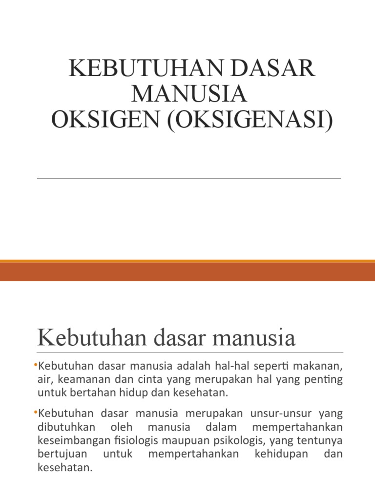 Oksigenasi: Kebutuhan dan Prosesnya | PDF | Pengembangan Diri ...