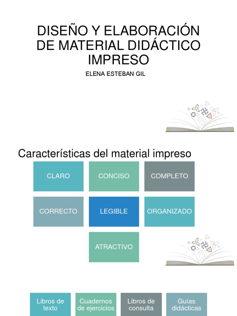 Diseño Y Elaboración De Material Didáctico Impreso Pdf Tipografía
