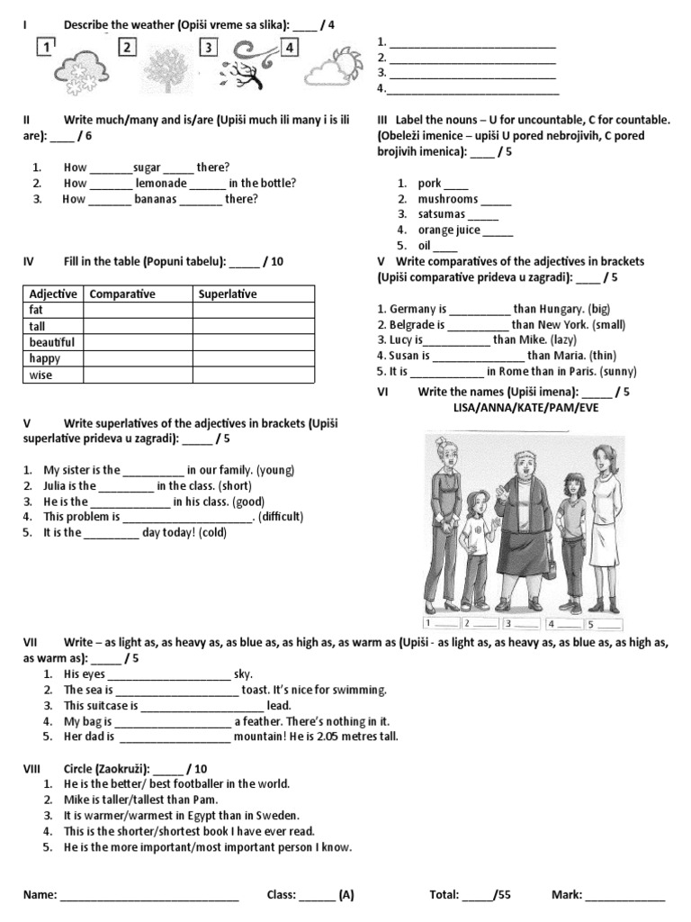 Test - 5th Grade | PDF | Languages | Syntax