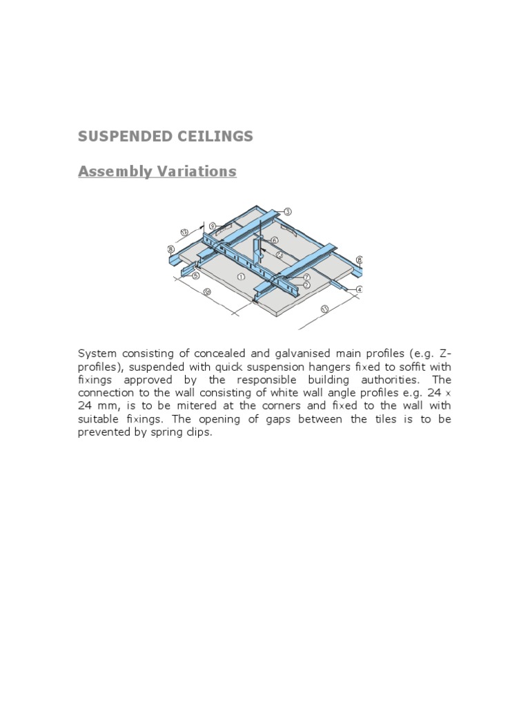 Suspended Ceilings | PDF | Lighting | Acoustics