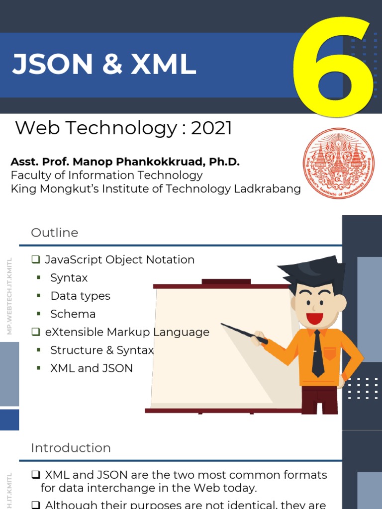 Json & XML: Web Technology: 2021 | PDF | Xml | Json