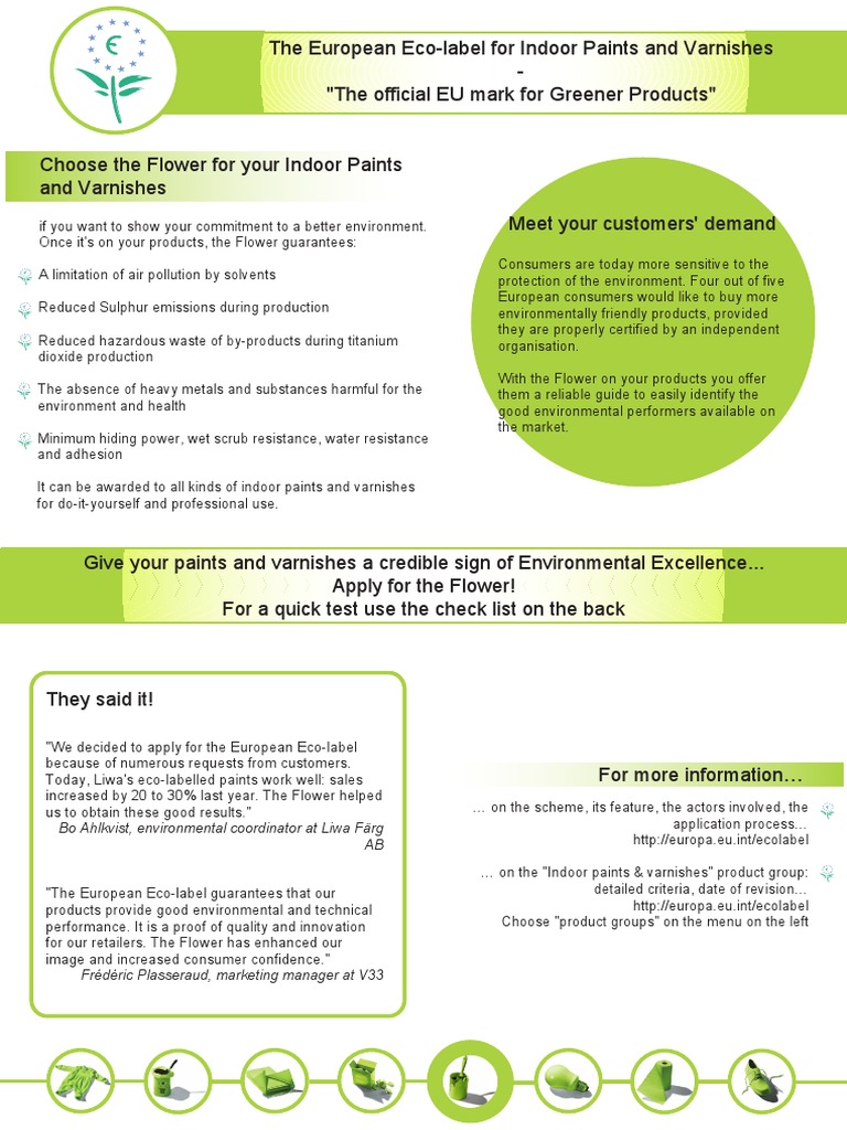 European Ecolabel For Indoor Paints and Varnishes | PDF | Paint ...