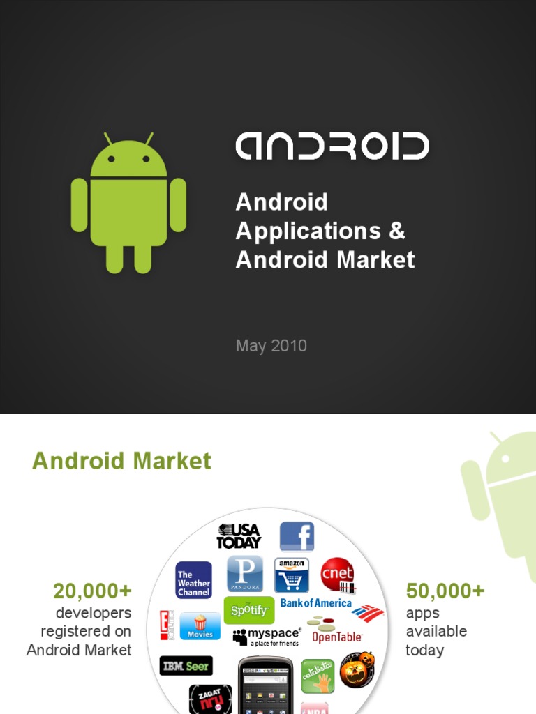 Android Applications & Android Market | Download Free PDF | Mobile App ...