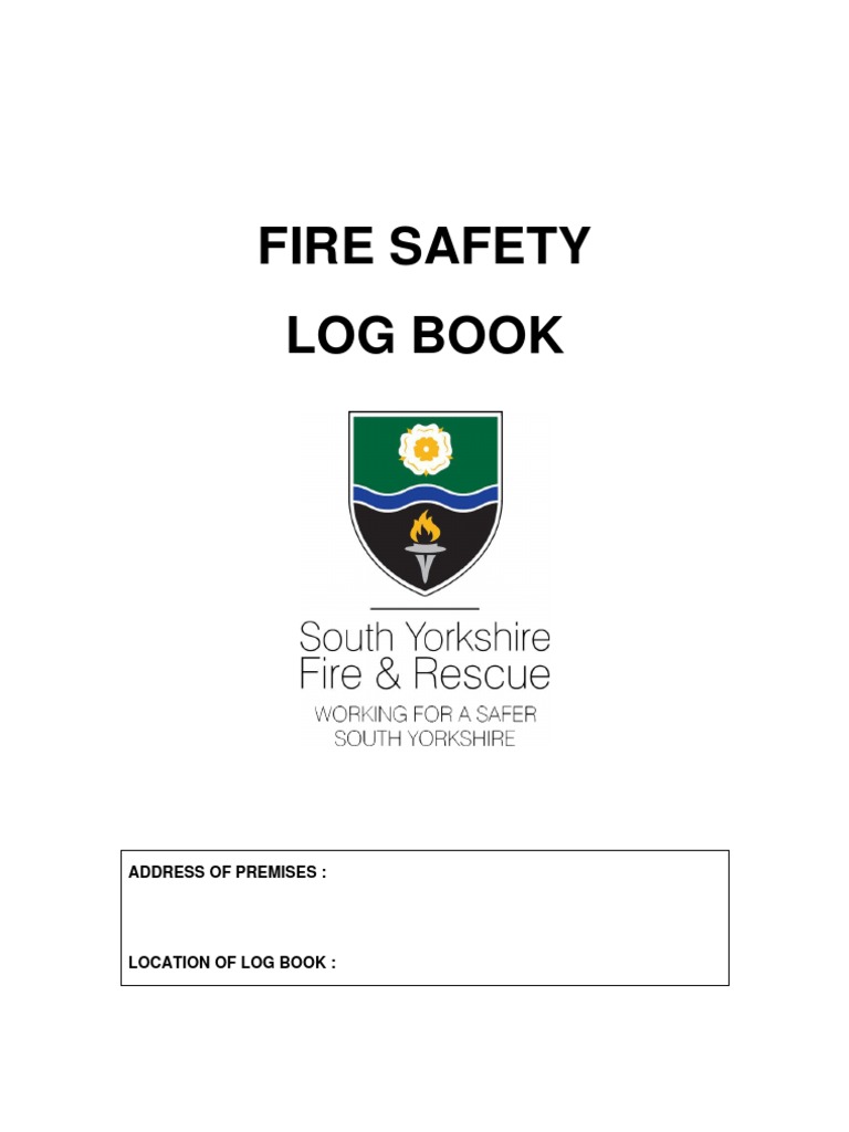 Fire Safety Logbook | PDF | Fire Safety | Safety