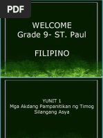 Grade 9 Filipino Module 1st Quarter | PDF