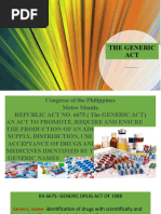 Generics Act of 1988 Overview | PDF | Generic Drug | Prescription Drugs