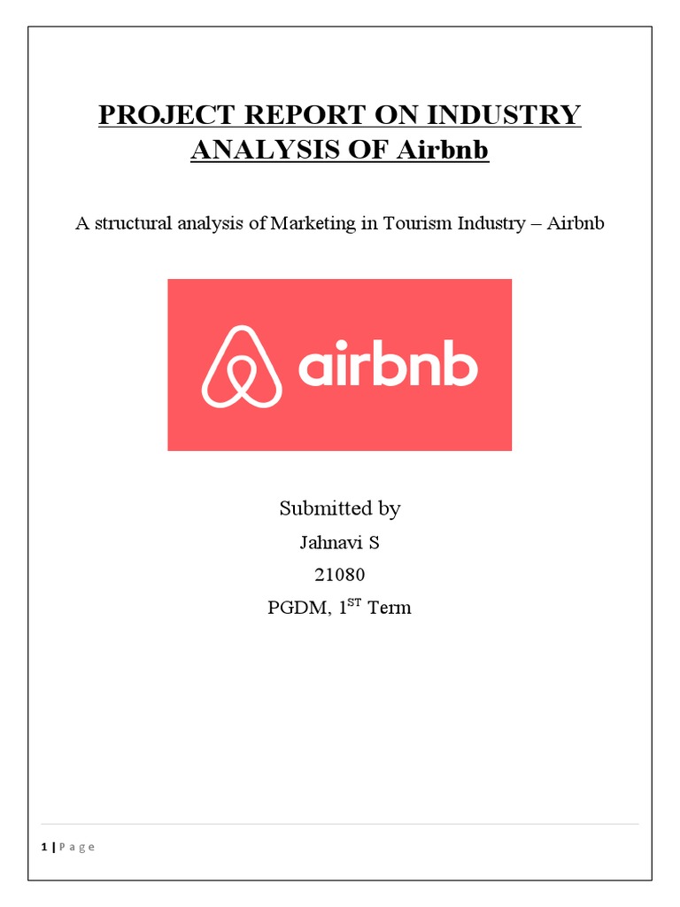 Project Report On Industry Analysis of Airbnb | PDF | Airbnb | Economies