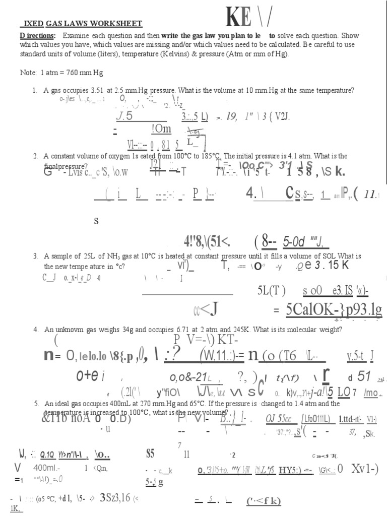 11B Noa: 5calok-) P93.Lg | PDF | Gases | Mole (Unit)