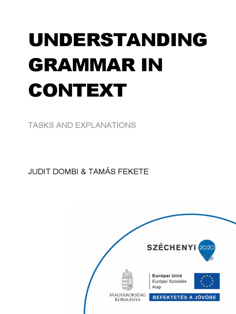 Understanding Grammar in Context | PDF | Grammatical Tense | Perfect ...