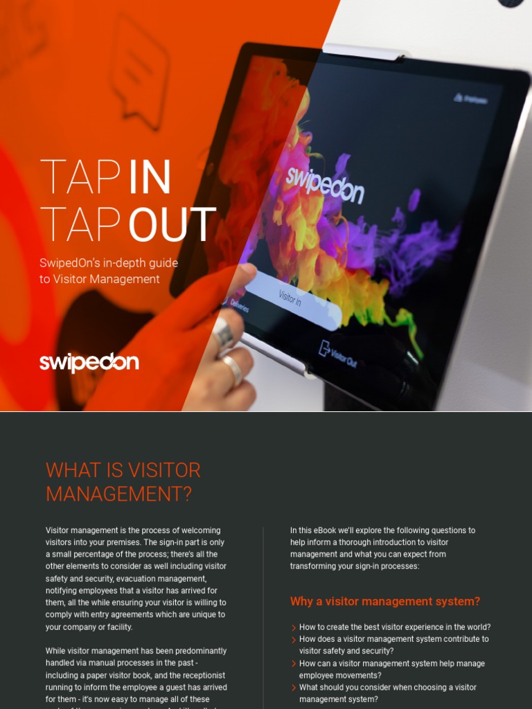 SwipedOn Visitor Management Ebook | PDF | Information Privacy | Privacy