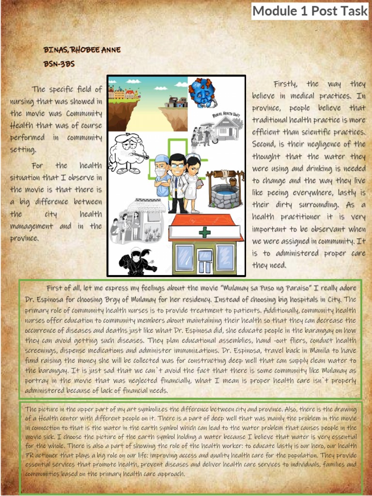 M1-Post Task - Chnlec | PDF | Health Care | Nursing