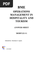 Hospitality - 1 Assignment | PDF | Hotel