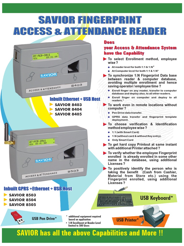 SAVIOR Has All The Above Capabilities and More !!: Does Your Access ...
