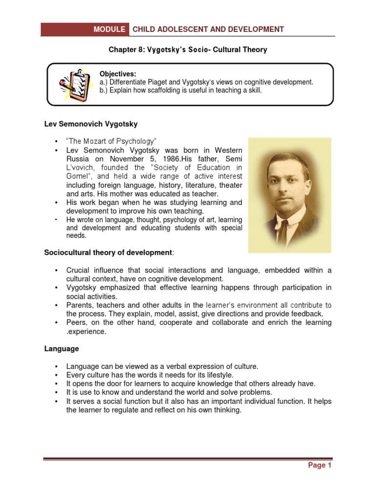 Vygotsky's Socio-Cultural Theory Explained | PDF | Learning ...