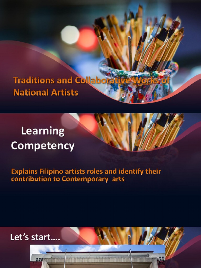 Traditions and Collaborative Works of National Artists | PDF