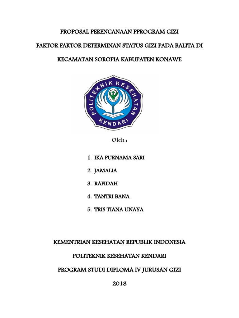 Contoh Proposal PPG Balita | PDF