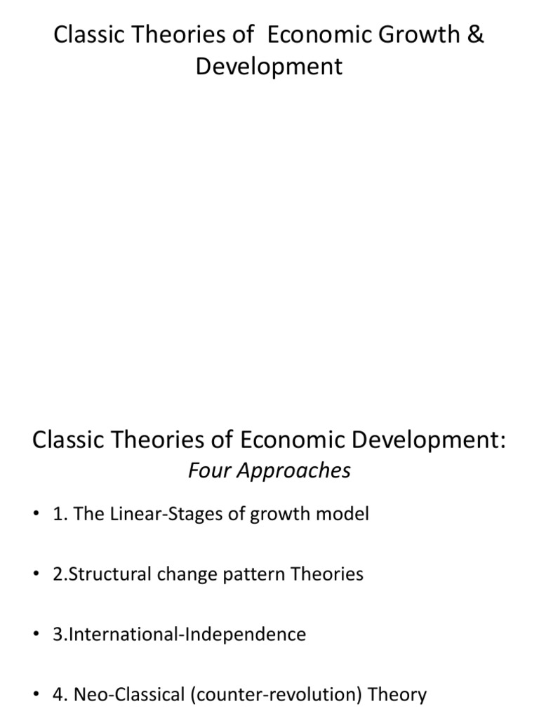 Unit 2. Theories of Economic Devt | PDF | Economic Growth | Economies