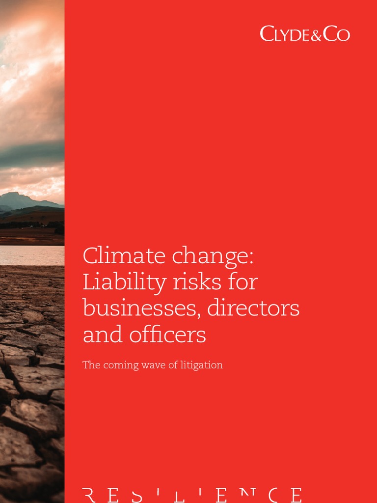 Climate Change Liability Risk Report | PDF | Climate Change ...