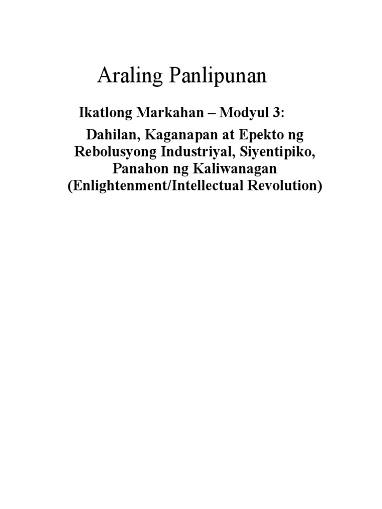 AP 8 Q3 Module 3 | PDF