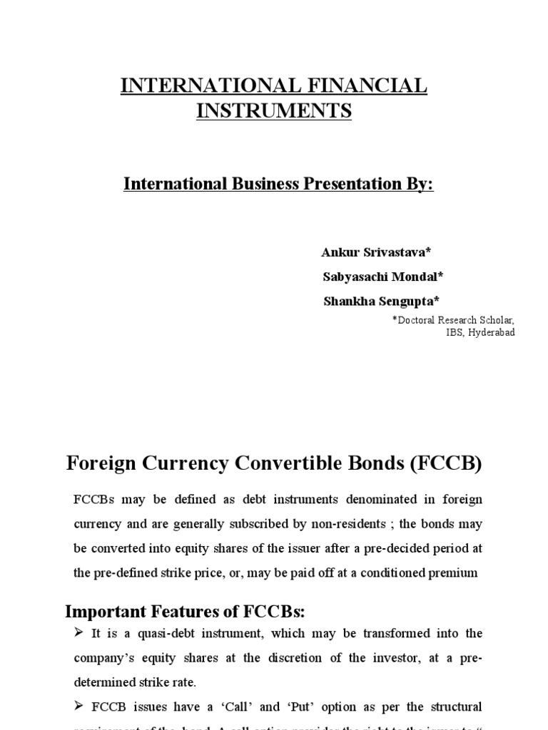 Understanding FCCBs and ECBs in Finance | PDF | Bonds (Finance) | Loans